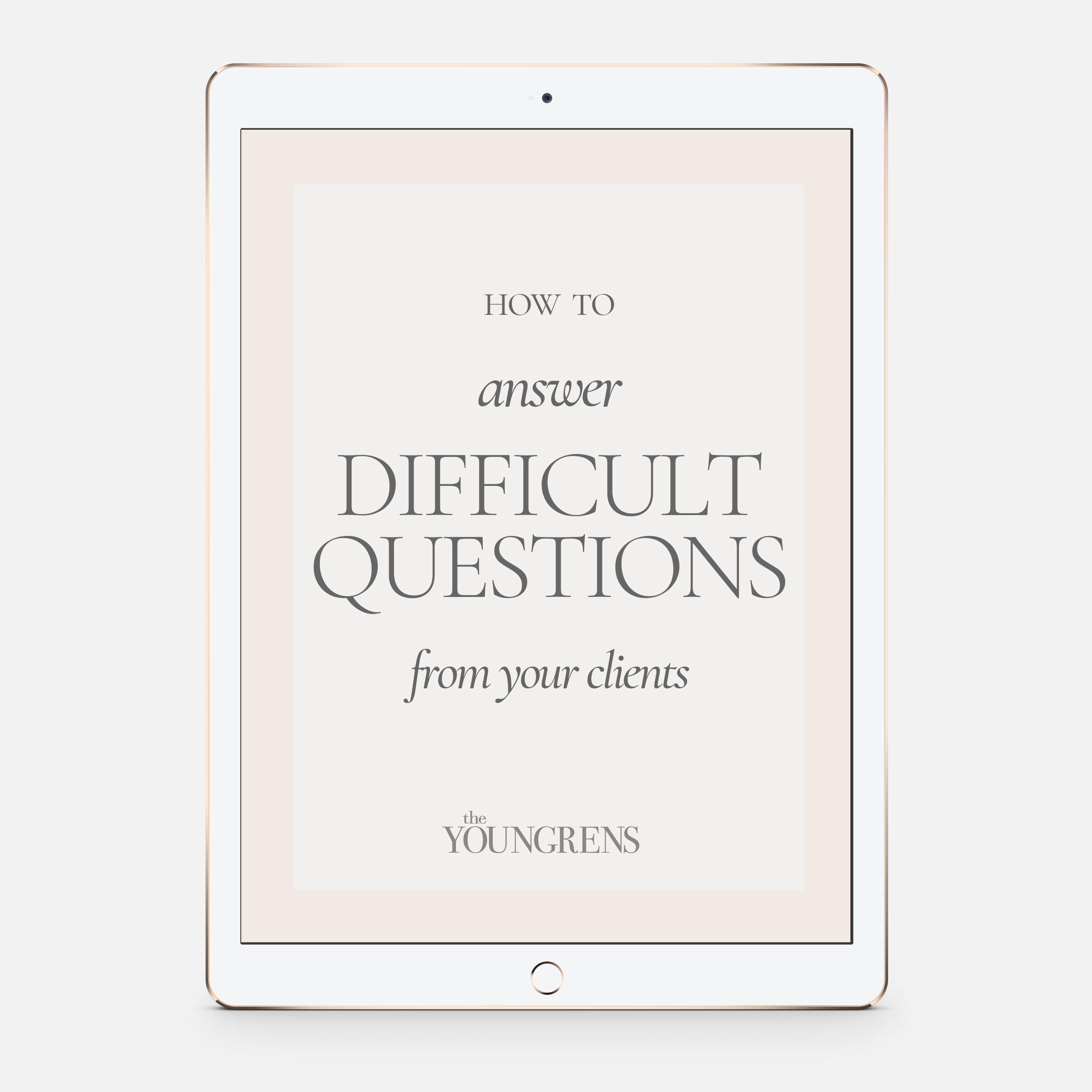 Execution Guide: How to Answer Difficult Questions from Clients | The ...