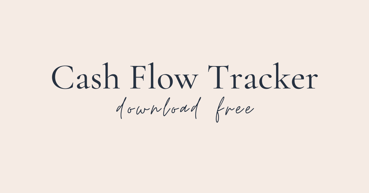 Cash Flow Tracker | The Youngrens | San Diego Photographers + Educators